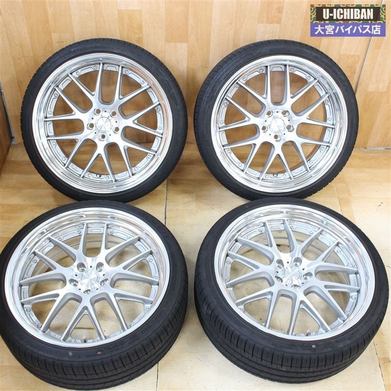 WORK ワーク ランベック LM7 21インチ ステップリム 9.0J +30 5H114.3 & ファルケン 245/35R21 4本セット アルファード ヴェルファイア 004(5穴 ...