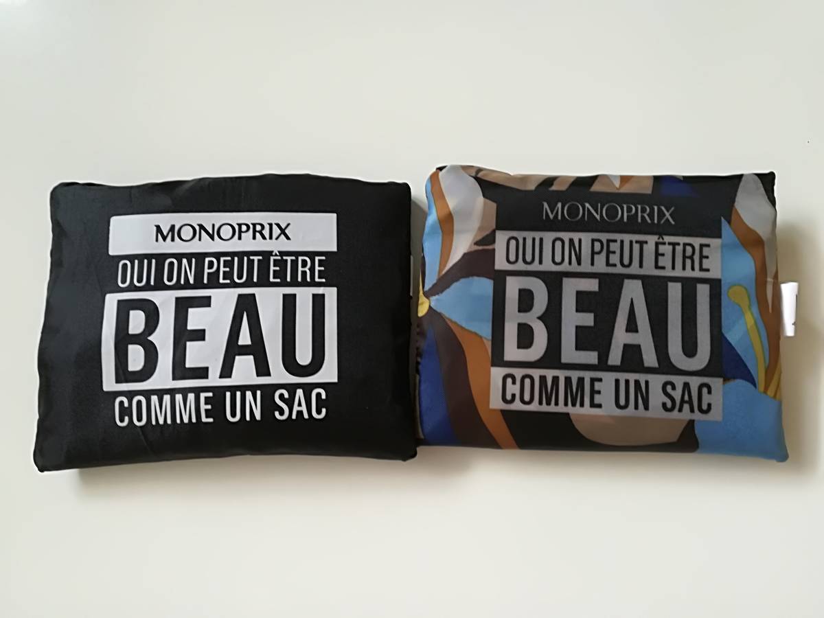モノプリ monoprix エコバッグ 2こ セット 黒 フラワー(エコバッグ)｜売買されたオークション情報、yahooの商品情報をアーカイブ公開 - オークファン（aucfan.com）