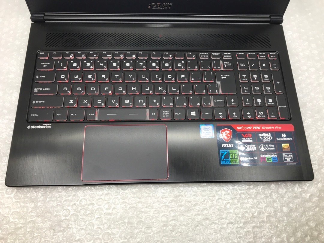 MSI GS63VR 7RG stealth Pro Core i7-7700HQ 32GB HDD2TB＋SSD256GB WEBカメラ ...