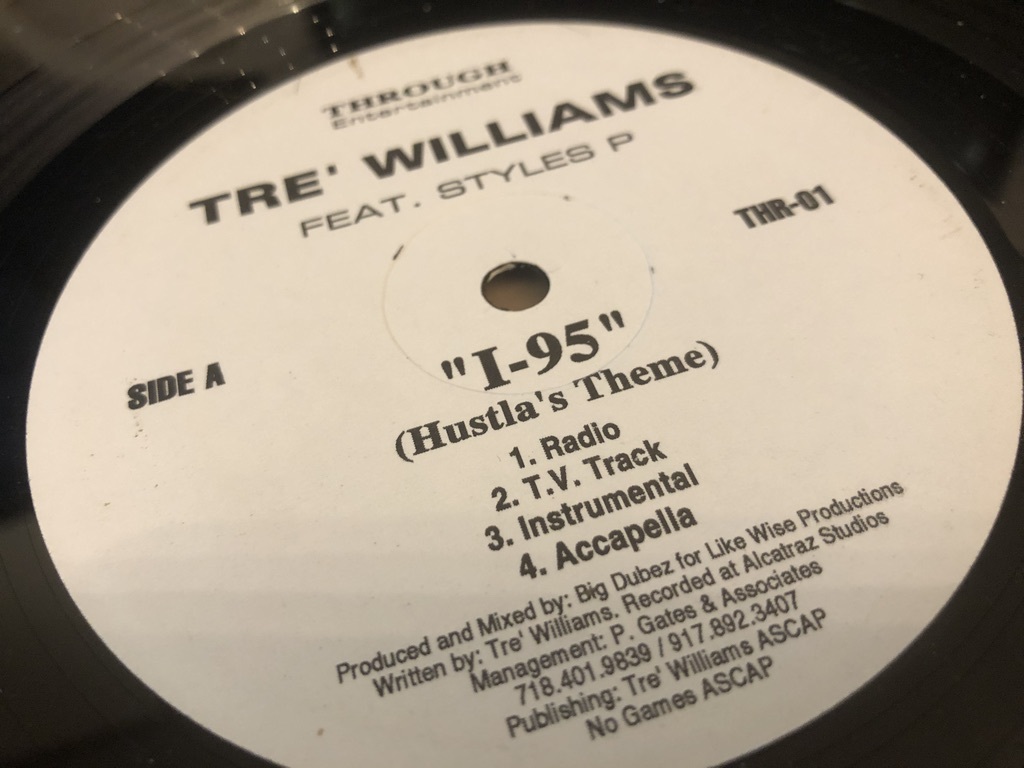 12” Tre' Williams Feat. Styles P / I-95 Hustla's Theme / R&B(R&B、ソウル ...