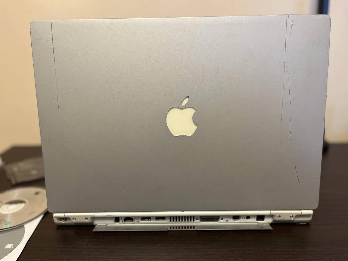 Apple PowerBook G4 Titanium A1025 1GHz 1024MB 80GB-HDD AC電源 動作良好(Power ...