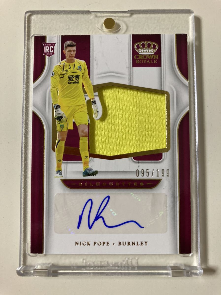 1円開始 Panini Chronicle Soccer 2019 Crown Royale Nick Pope Silhouettes RC ...
