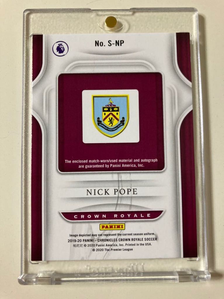1円開始 Panini Chronicle Soccer 2019 Crown Royale Nick Pope Silhouettes RC ...