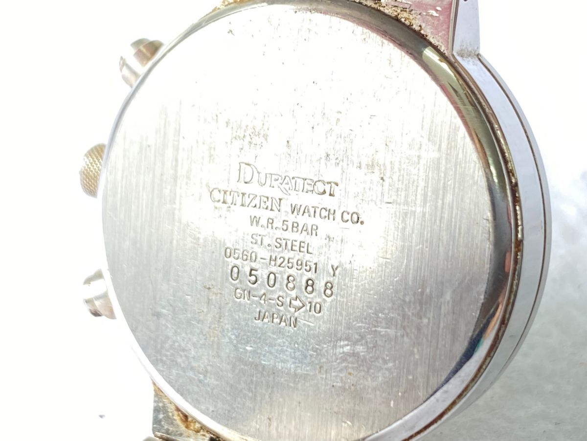 X023-O13-1268 CITIZEN シチズン XC クロスシー クロノグラフ 0560-H25951 クォーツ メンズ腕時計 ③ ...