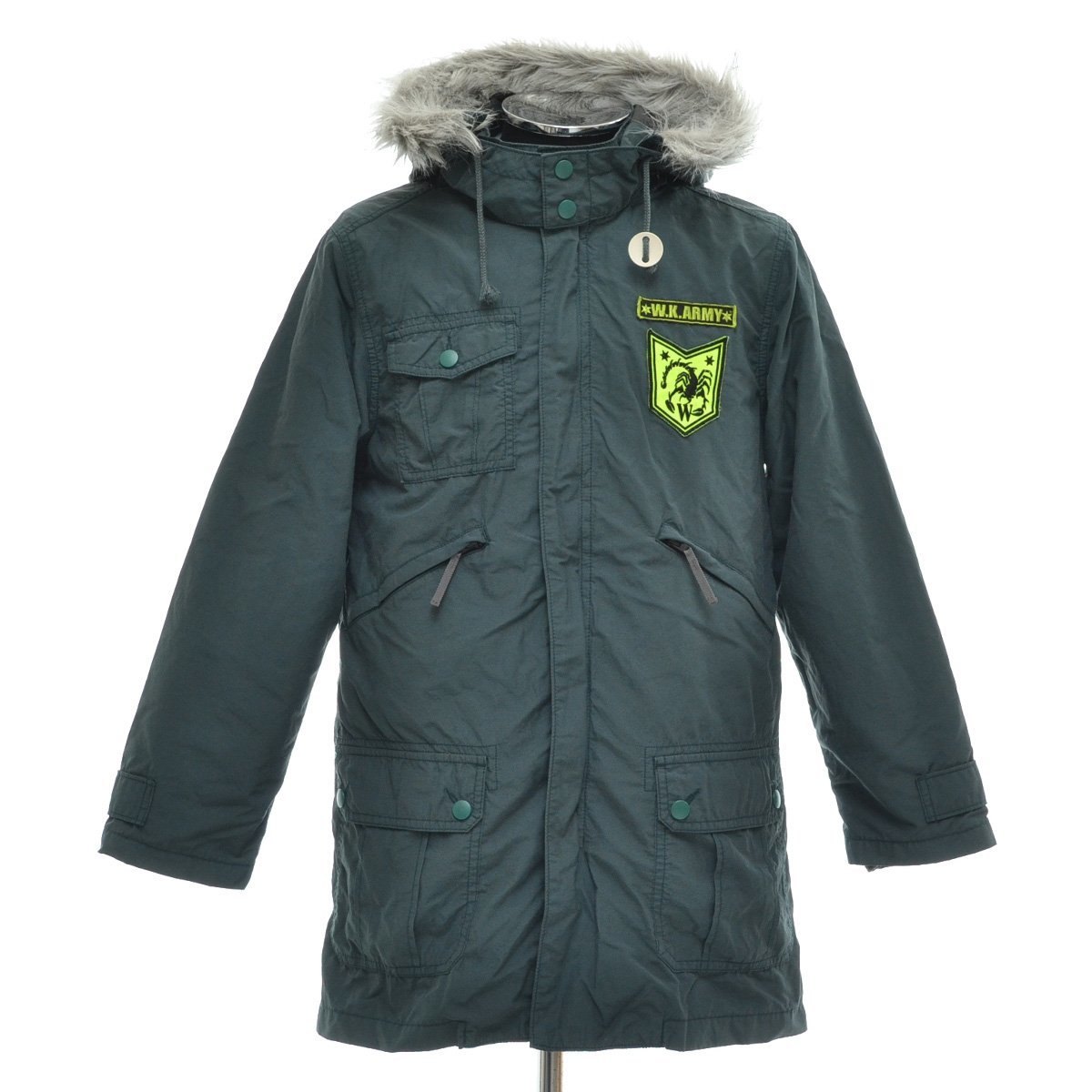 430352 WASK ワスク bebe ベベ モッズコート サイズ160 キッズ 子ども ジュニア 男の子 グリーン(160（155cm～）以上)｜売買されたオークション情報、yahooの ...