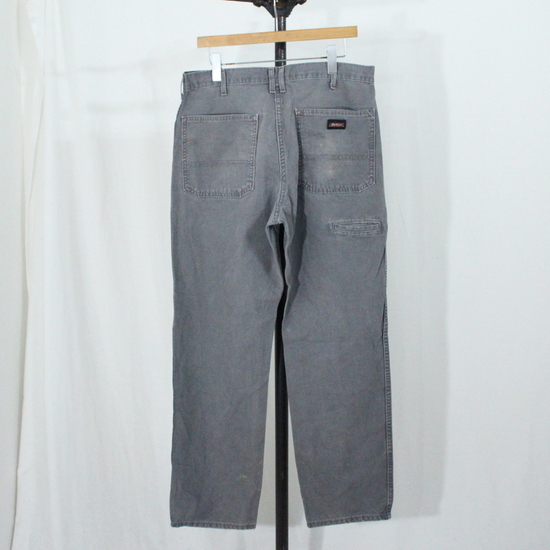 H27 2000年代製 ディッキーズ DICKIES ダック ペインターパンツ 00s 表記34インチ グレー アメカジ 無地 ストリート ワーク 古着卸 Y2K(ワークパンツ、ペインター ...