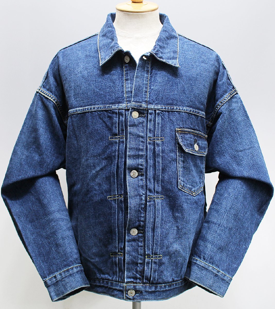 REMI RELIEF レミレリーフ デニム1stワイドジャケット size L / ジージャン / ファーストタイプ(Lサイズ)｜売買されたオークション情報、yahooの商品情報をアーカイブ ...