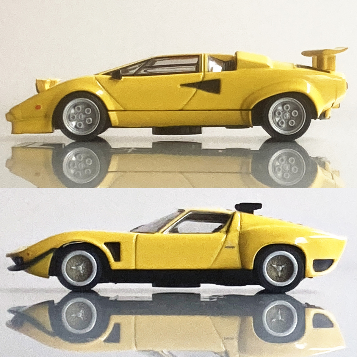 1/64 シーエムズ ランボルギーニ カウンタック LP500S ライトアップ イオタ 黄 CMs Lamborghini Countach ...