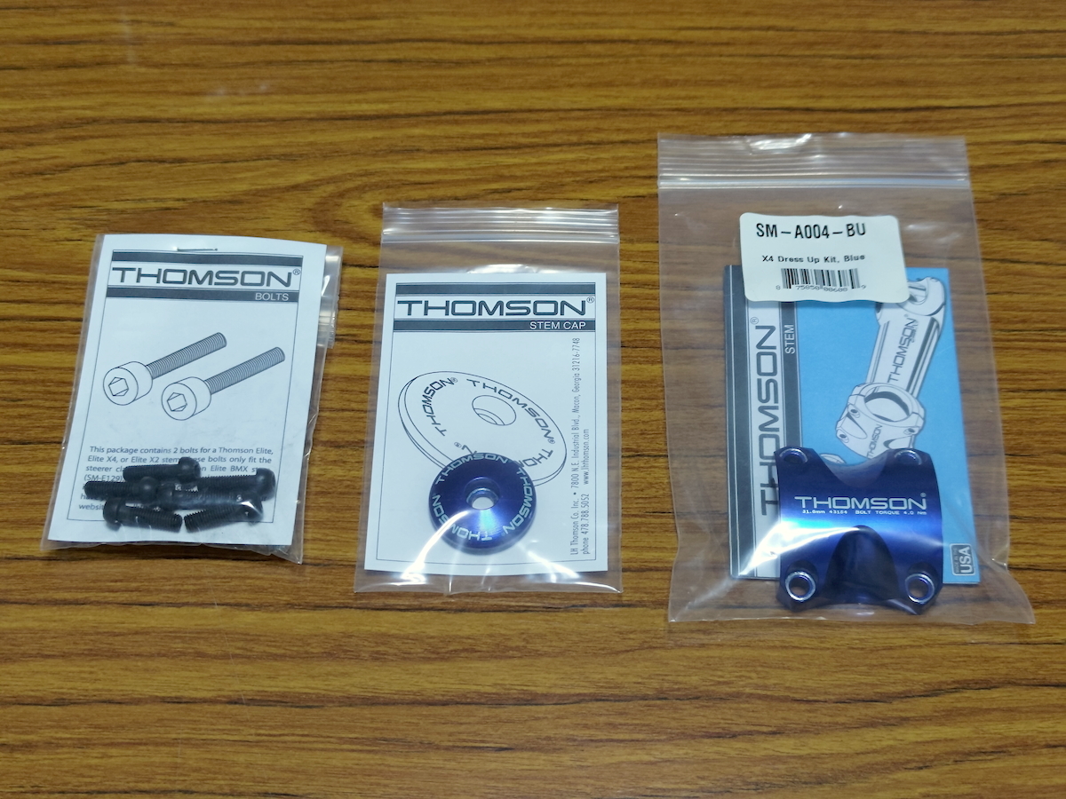 トムソン エリート X4 ステム ドレスアップキット ブルー THOMSON DRESSUP KIT 青(100mm～)｜売買された ...