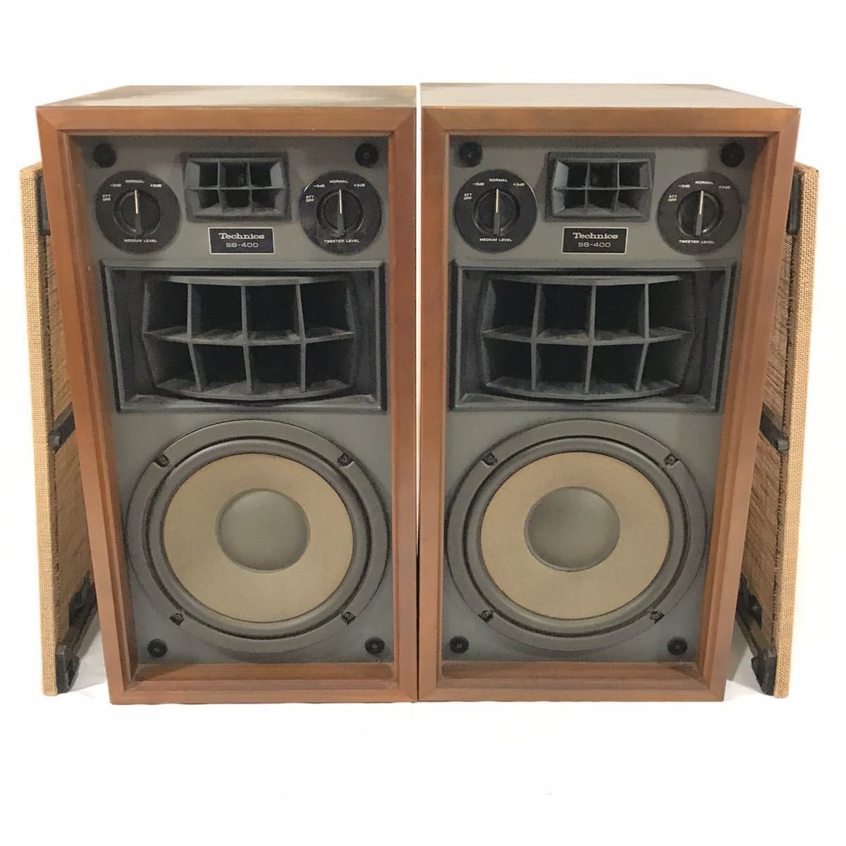 Technics テクニクス SB-400 3way Speaker System 3ch オーディオ スピーカー システム アンティーク み ...