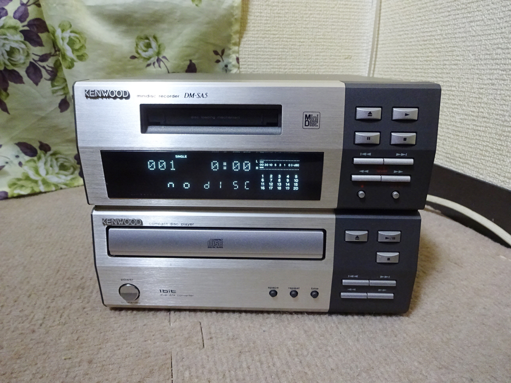 KENWOOD／ケンウッド CD/MDデッキ DM-SA5 MD再生はOK ジャンクにて(一般)｜売買されたオークション情報、yahooの商品 ...
