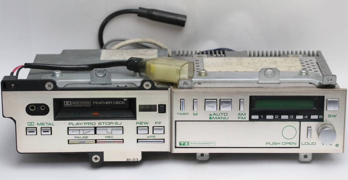 Y30 セドリック グロリア 純正 録音機能付ラジオカセット RN-9001B PN-8012B(テープデッキ)｜売買されたオークション情報 ...