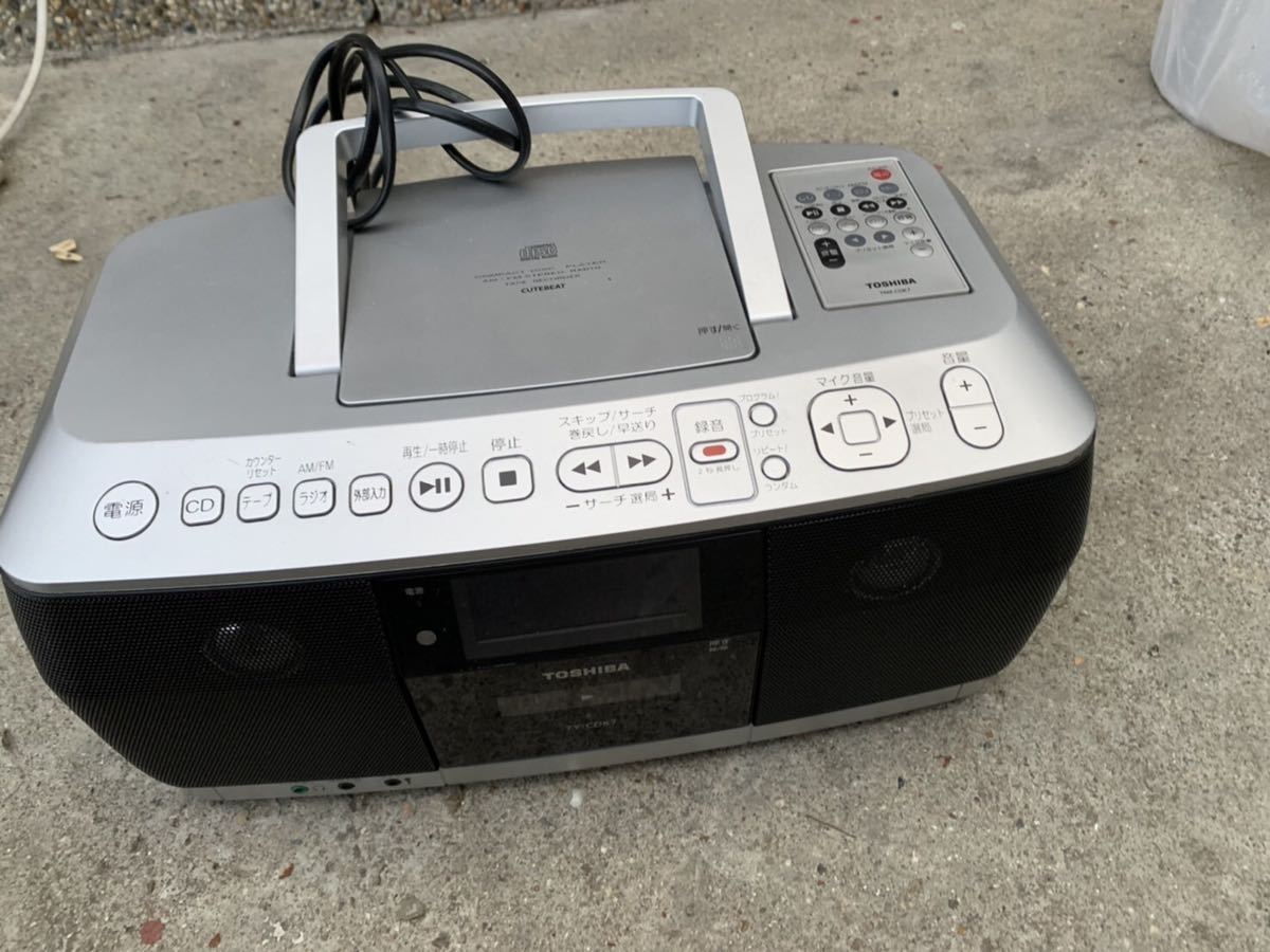 CD.カセットテープ再生OK TY-CDK7 TOSHIBA CDラジオカセットレコーダー(ラジカセ)｜売買されたオークション情報、yahoo ...