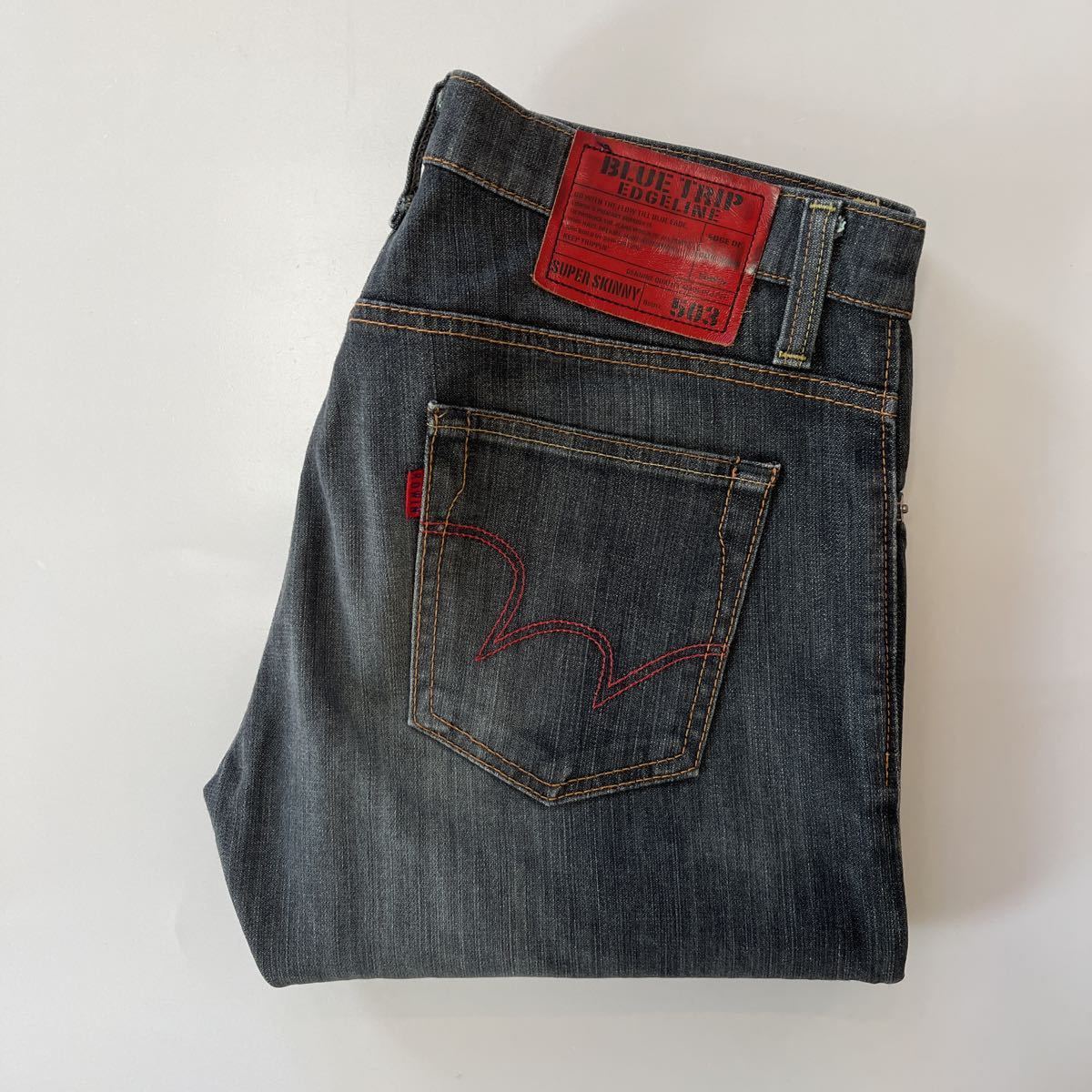 EDWIN エドウィン EG5036 EDGE 503 SUPER SKINNY スリムフィットストレッチジーンズ デニムパンツ W31 日本製(W31)｜売買されたオークション情報 ...