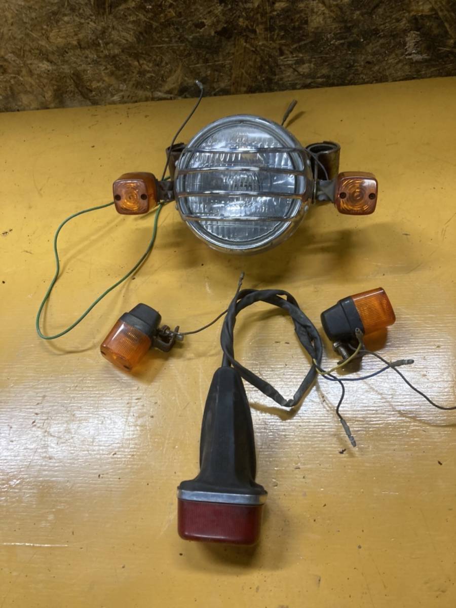 43190 TY125 TY175 525 225番台 ライトステー ライトガード ヘッドライト フロント リア ウインカー(ヘッドライト ...