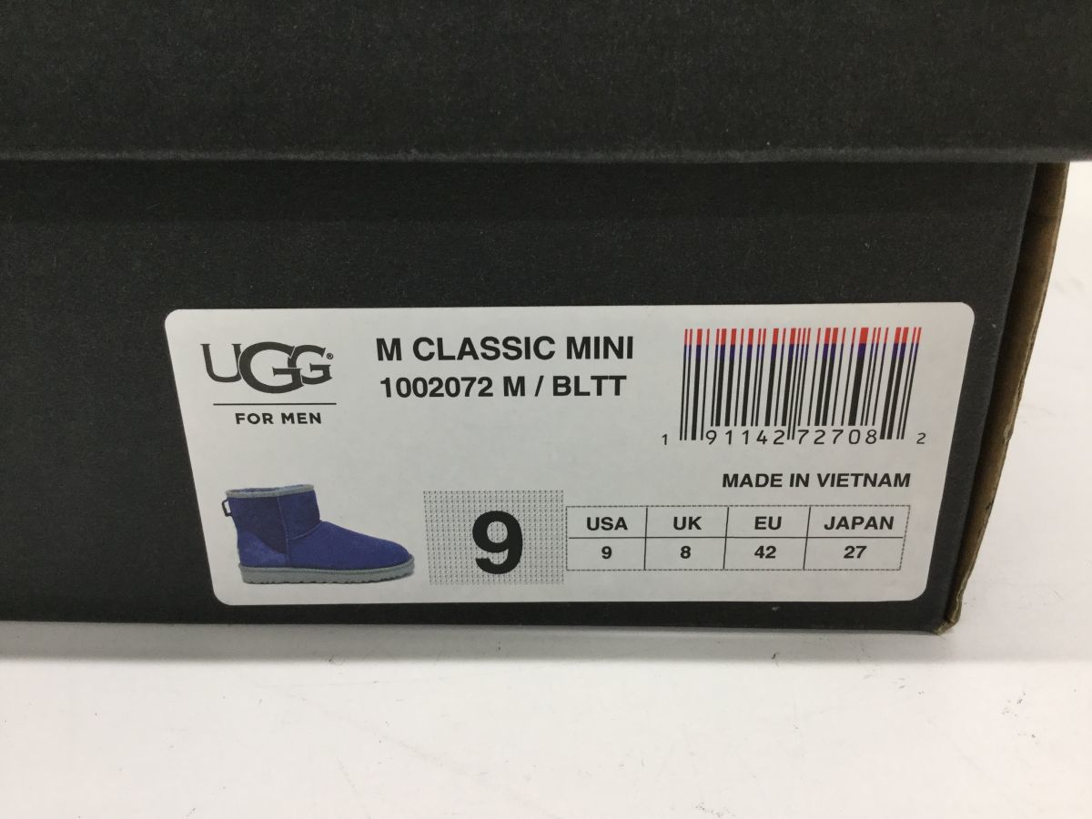 営SR955-80 箱入り UGG アグ M CLASSIC MINI クラシックミニ ムートンブーツ ショートブーツ 1002072-BLTT-09 紺 ネイビー 27cm(男性用)｜売買さ ...