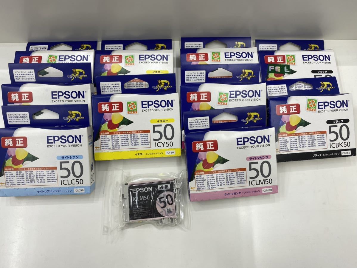 EPSON 純正インクカートリッジ 50 ICC ICLC ICY ICM ICLM ICBK 全6色11個セット(エプソン)｜売買されたオークション情報、yahooの商品情報をアーカイブ公開 ...