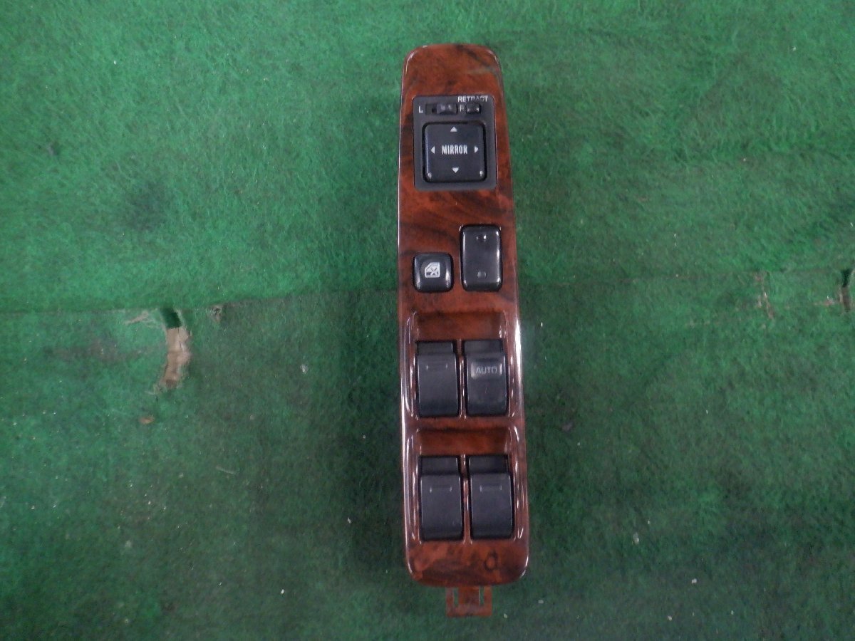 トヨタ ハイラックスサーフ KZN185/RZN185/VZN185 純正 運転席P/Wスイッチ 木目調 ドアミラースイッチ Wロック ...