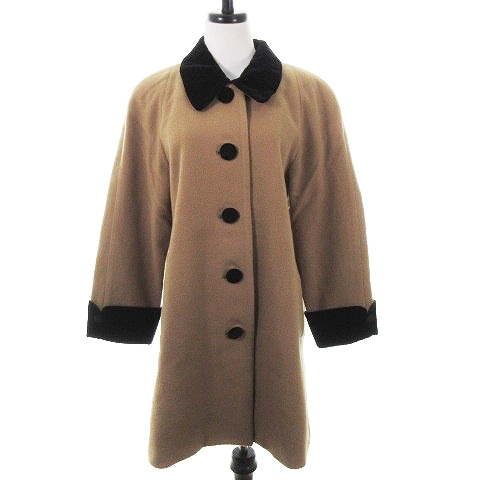 プラタエレガンス PLATA ELEGANCE コート ステンカラー 長袖 ロング シングル 厚手 ウール 無地 9AR ベージュ アウター /CK レディース(ステンカラーコート)｜売買され ...