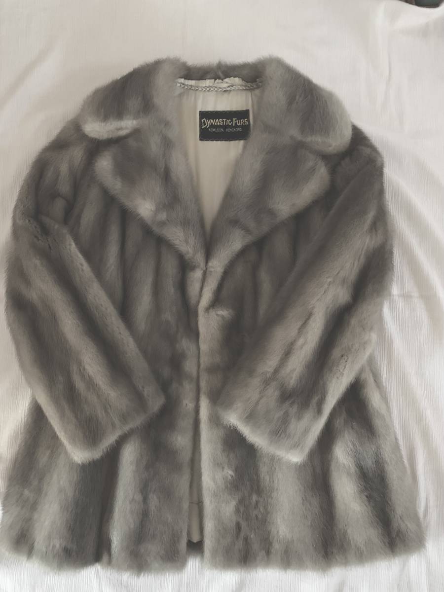 DYNASTIC FURS ミンク毛皮ハーフコート グレー(ミンク)｜売買されたオークション情報、yahooの商品情報をアーカイブ公開 ...