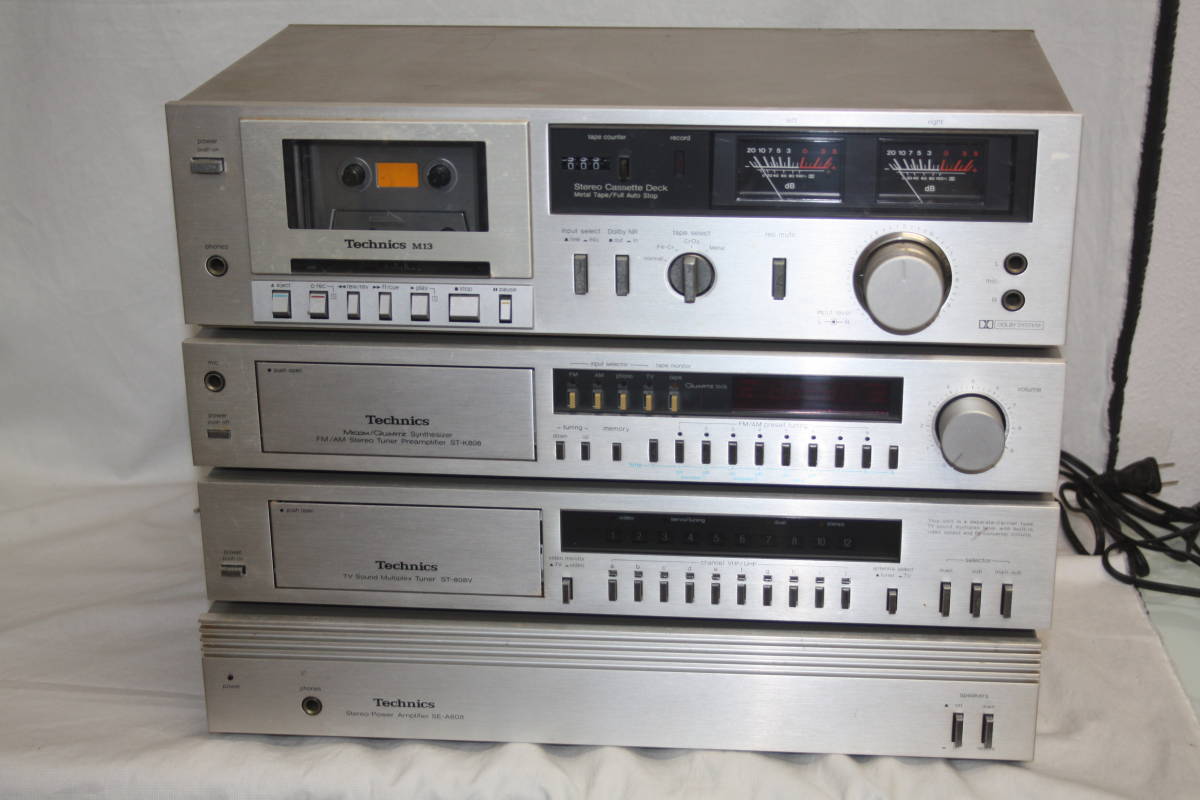 通電確認済み Technics テクニクス システムコンポ ST-808V SE-A808 ST-K808 RS-M13(テクニクス)｜売買されたオークション情報、yahooの商品情報を ...