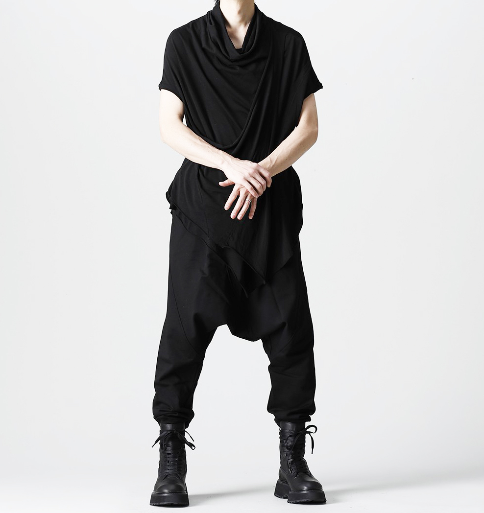 22SS 定価24200円 JULIUS ユリウス ヴィーナス ドレープ カットソー Tシャツ size3 L 777CUM23 rick ...
