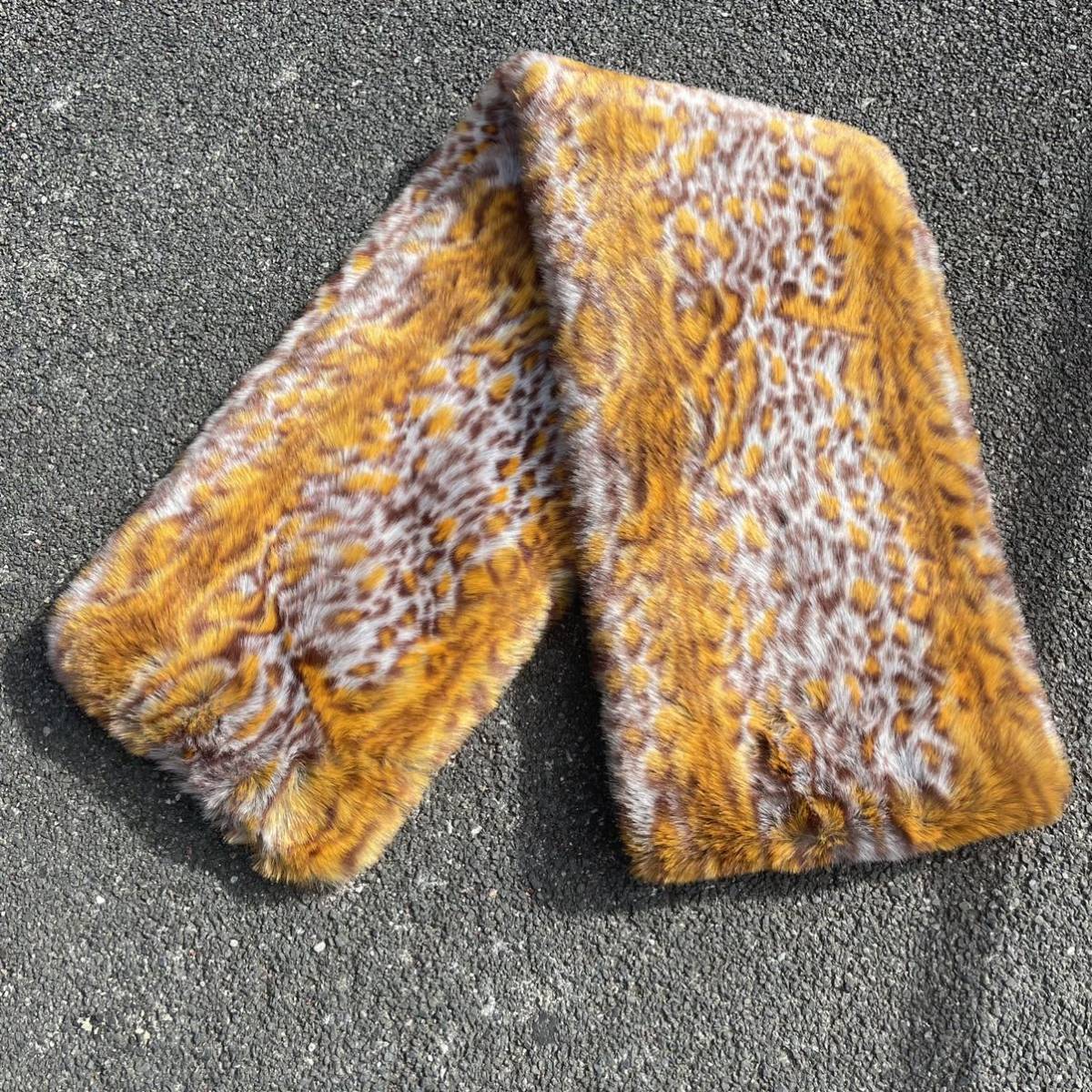 Rare 00aw yohji yamamoto pour homme leopard fur muffler animal archive ...
