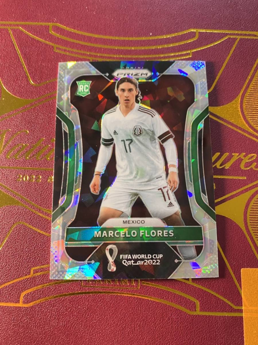 RC Marcelo Flores 2022 Panini Prizm World Cup Qatar Soccer Cracked Ice ...