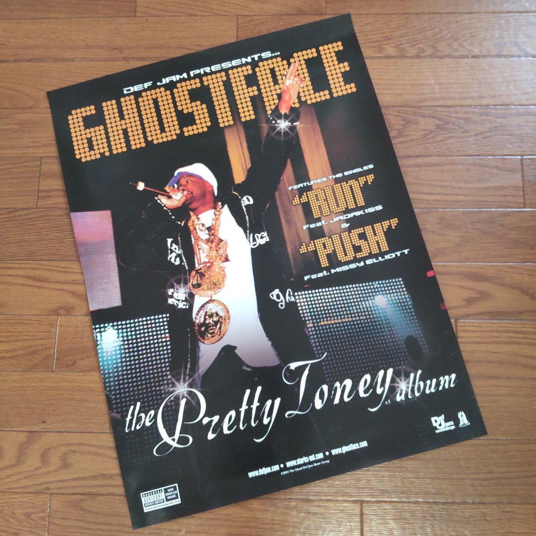 当時モノ 非売品 GHOSTFACE KILLAH / THE PRETTY TONEY ALBUM 告知ポスター 61 × 45.5cm ...