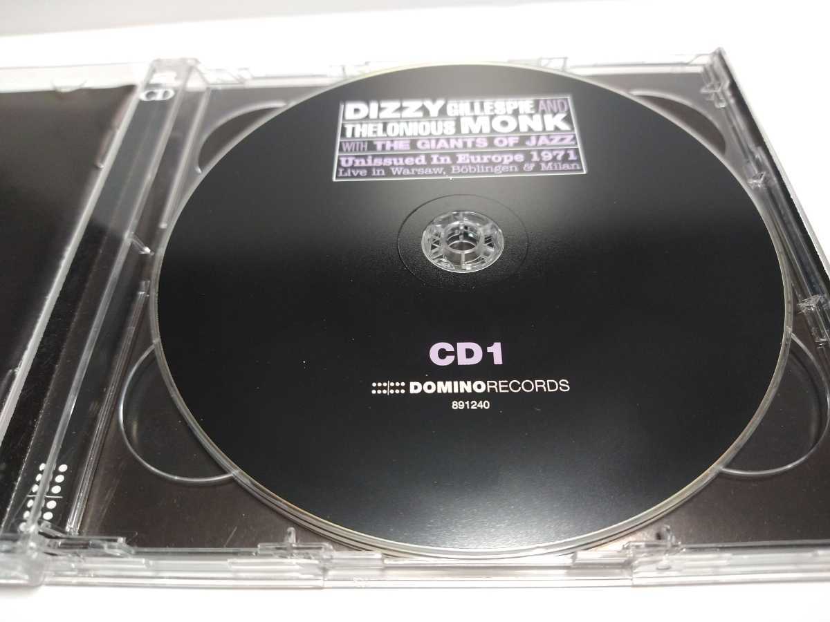 DIZZY GILLESPIE AND THELONIOUS MONK WITH THE GIANTS OF JAZZ / Unissued In Europe 1971 Live in ...