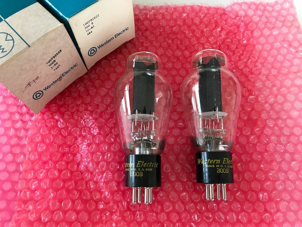 真空管 WE 300B シリアル8839/8839 2本セット Western Electric S138(真空管)｜売買されたオークション ...
