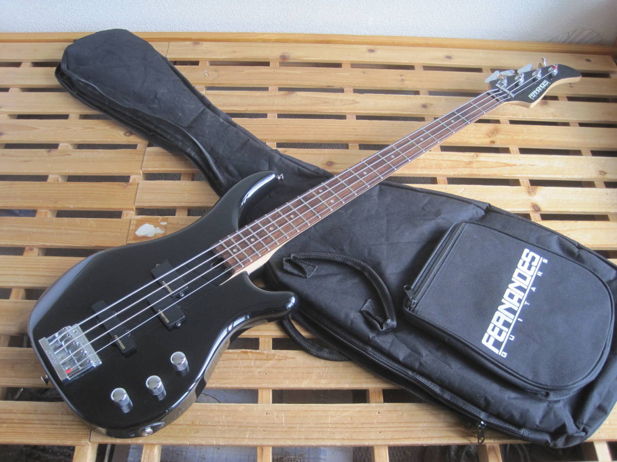 FERNANDES フェルナンデス FRB-45M BLK 黒系 ミディアムスケール 軽量コンパクト Pパッシブタイプ エレキベース ソフトケース付(フェルナンデス)｜売買されたオークション ...