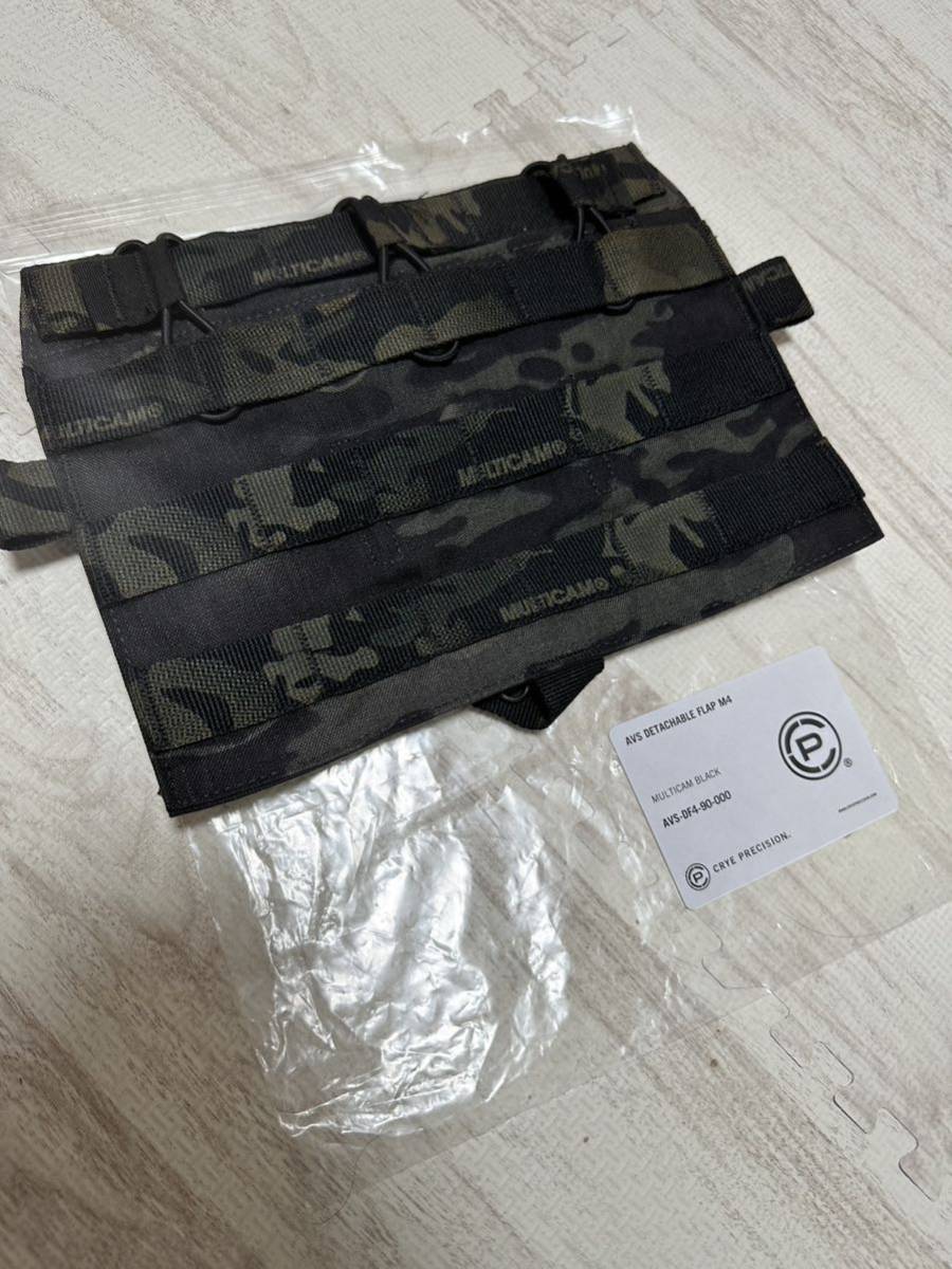 実物 Crye Precision AVS Detachable Flap M4 mcbkデタッチャブル フラップ M4 マルチカムブラック ...