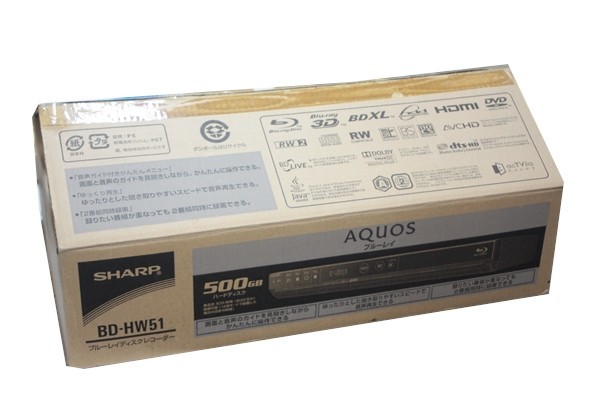 品 SHARP シャープ HD500GB ブルーレイディスクレコーダー BD-HW51 品 2012年製 現状品 a5185(シャープ)｜売買 ...