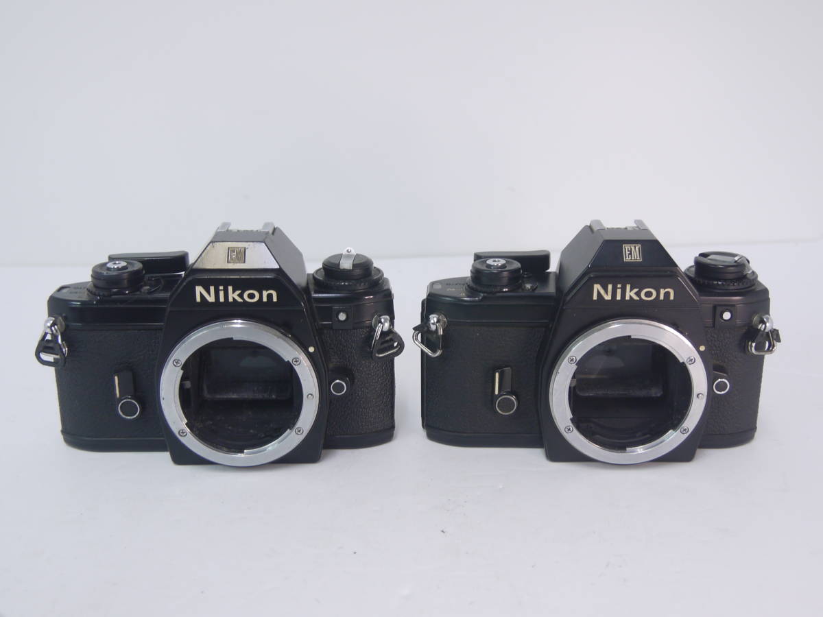 H293 Nikon EM 2台 ニコン フィルムカメラ ブラックボディ カメラボディ(ニコン)｜売買されたオークション情報、yahooの商品 ...