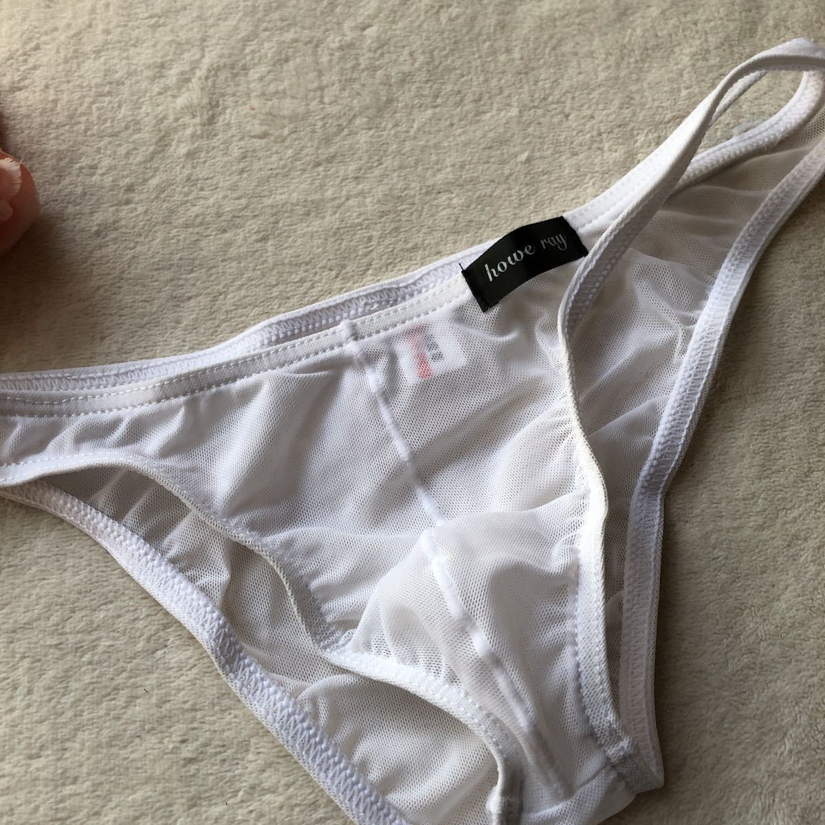 メンズ Mサイズ howe ray ハイレグ ホワイト レース sexy ビキニ ブリーフ 勝負パンツ ショーツ ビキニブリーフ(Mサイズ ...
