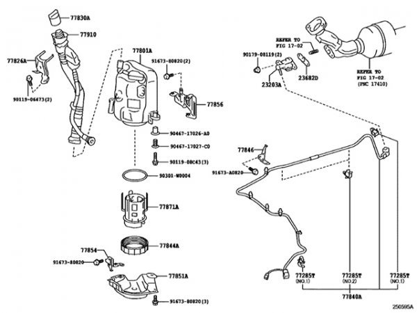 TOYOTA HIACE トヨタ ハイエース QDF-GDH211K 1E7 6型 1GD-FTV 純正 アドブルーポンプ パイプ タンク ...