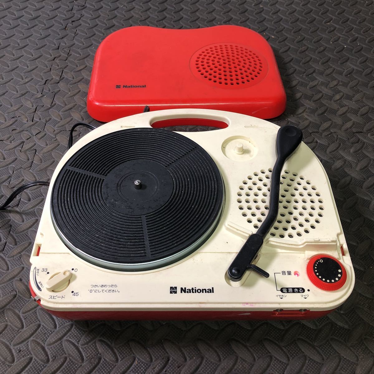 昭和レトロ ポータブルレコードプレーヤー ナショナル SG-501N(パナソニック、テクニクス)｜売買されたオークション情報、yahooの商品 ...
