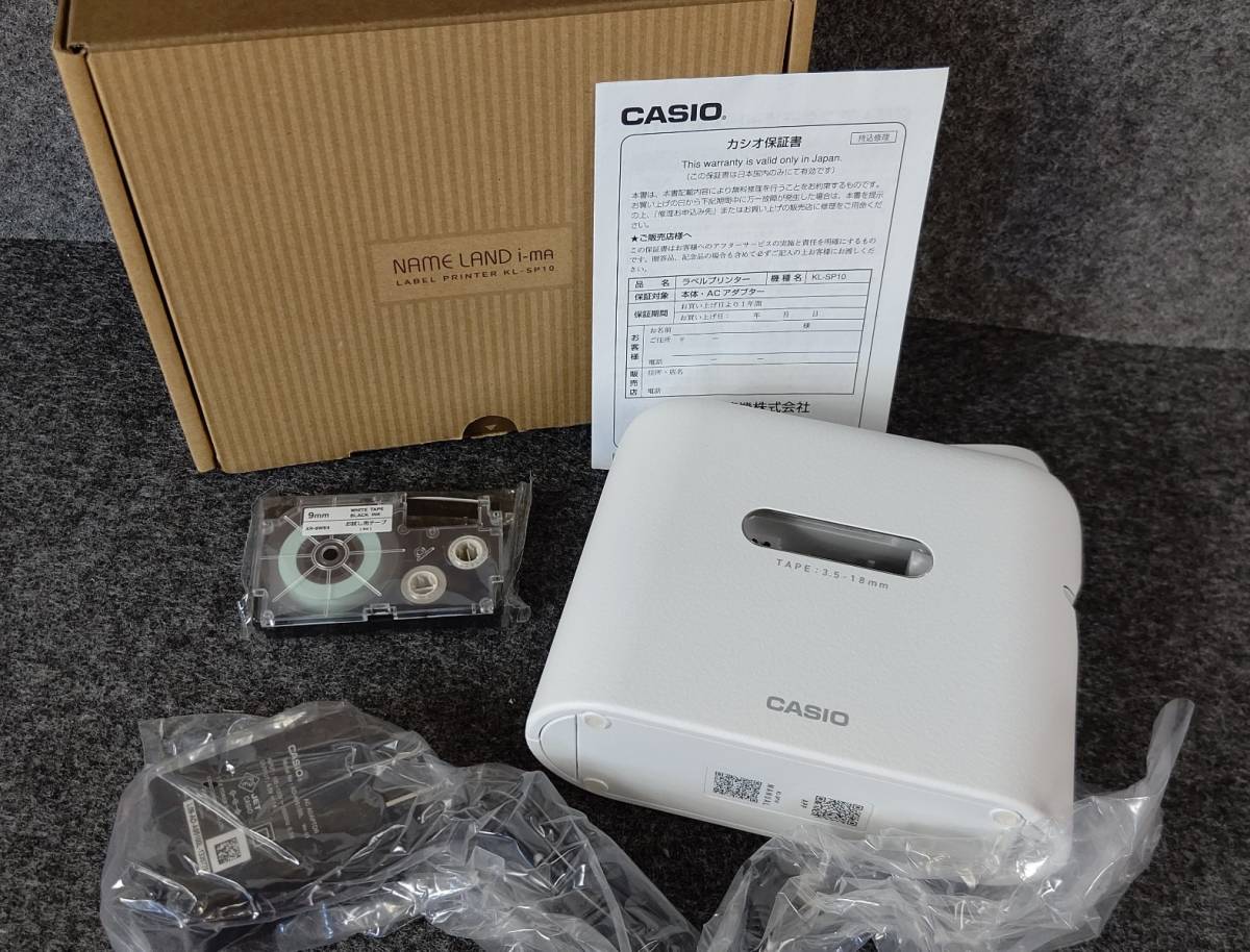 3310-02 CASIO NAME LAND ネームランド i-ma ラベルプリンター KL-SP10(ラベル用品)｜売買されたオークション ...