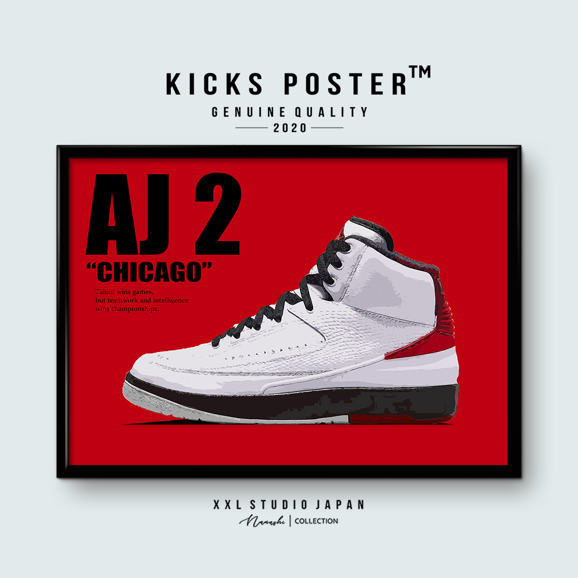 AJ2 エアジョーダン2 シカゴ 2022 Air Jordan 2 Chicago 2022 キックスポスター AJ2-12(その他)｜売買 ...