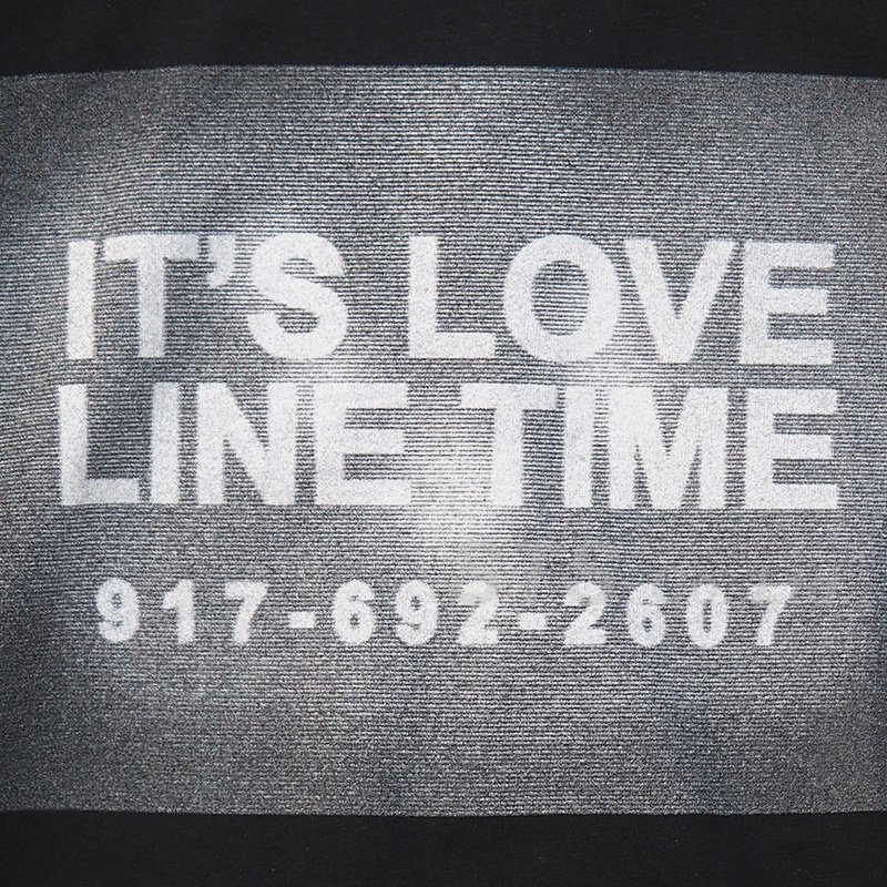 Nine One Seven - Love Line Long Sleeve T-Shirt 黒XL ナイン ワン セブン - ラブ ライン ...