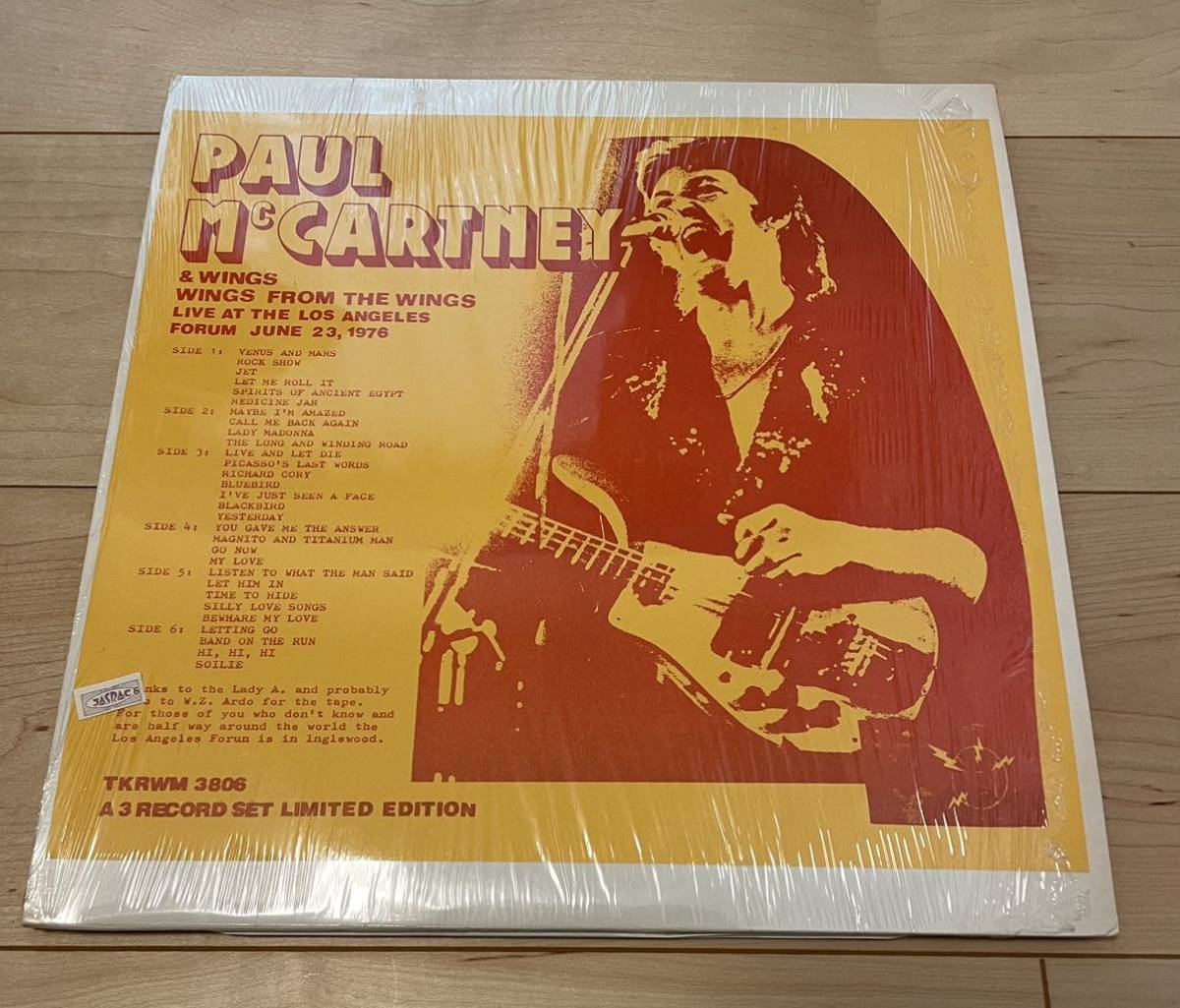 Paul McCartney & Wings / Wings From The Wings 3LP TKRWM 1976.6.23 L.A ...