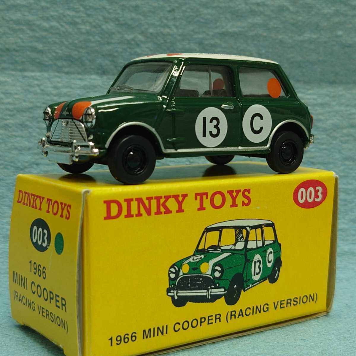 昔のミニカー DINKY TOYS 1966 MINI COOPER RACING VERSION ディンキー No.003 ミニ クーパー ...