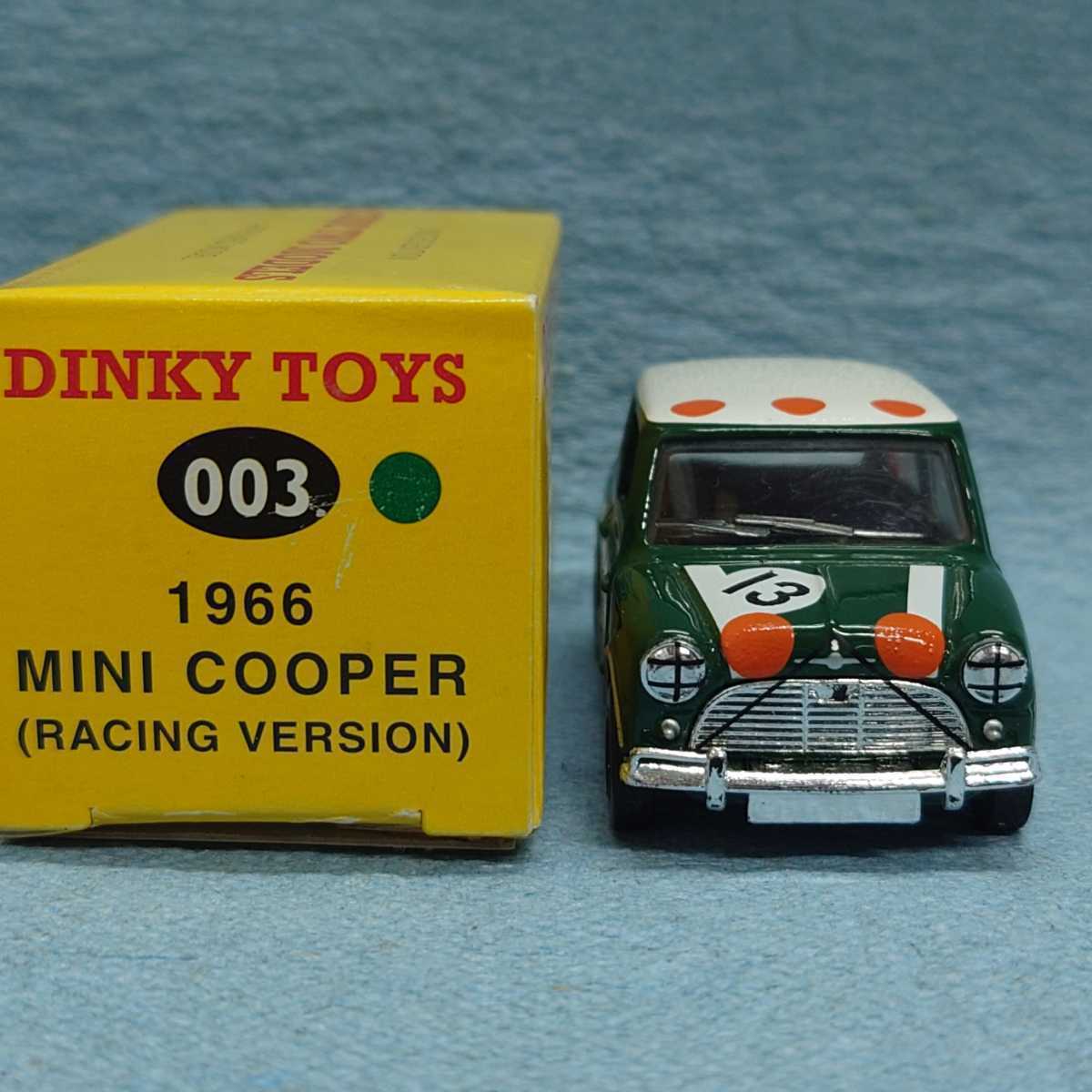 昔のミニカー DINKY TOYS 1966 MINI COOPER RACING VERSION ディンキー No.003 ミニ クーパー ...