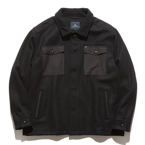 ROARK REVIVAL SHIPMAN CPO SHIRTS JACKET 黒 サイズM ロアークリバイバル シップマン CPO シャツ ...