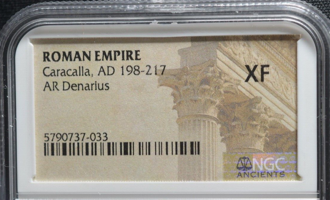 先着1名 銀貨 コイン カラカラ帝 CARACALLA デナリウス DENARIUS 古代ローマ AD198-217 NGC XF -N47 アンティーク 激レア(ヨーロッパ)｜売買された ...