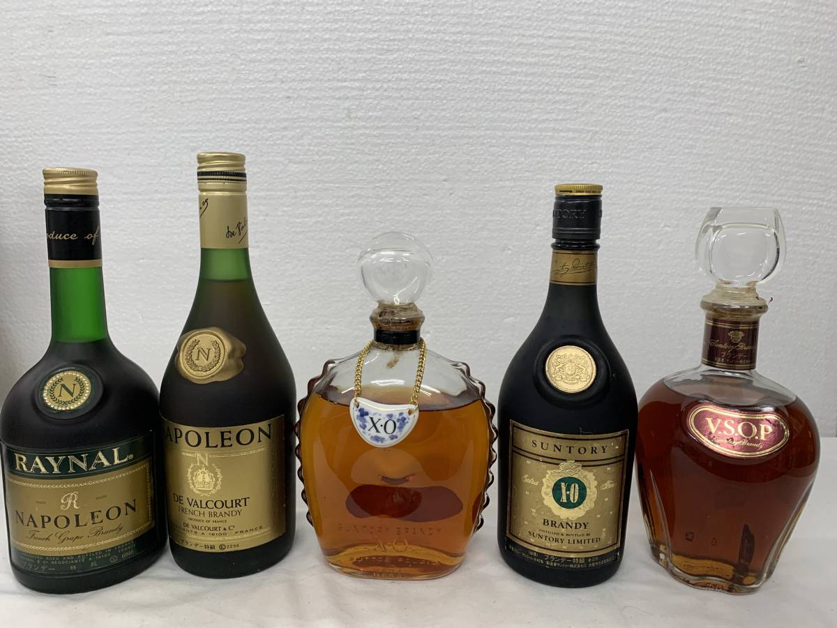 注目 古酒 ブランデー各種5本 レイナル／デ ヴァルコート／サントリーブランデーXO／サントリーブランデーVSOP 各700ml〜720ml(その他)｜売買されたオークション情報、yahooの ...