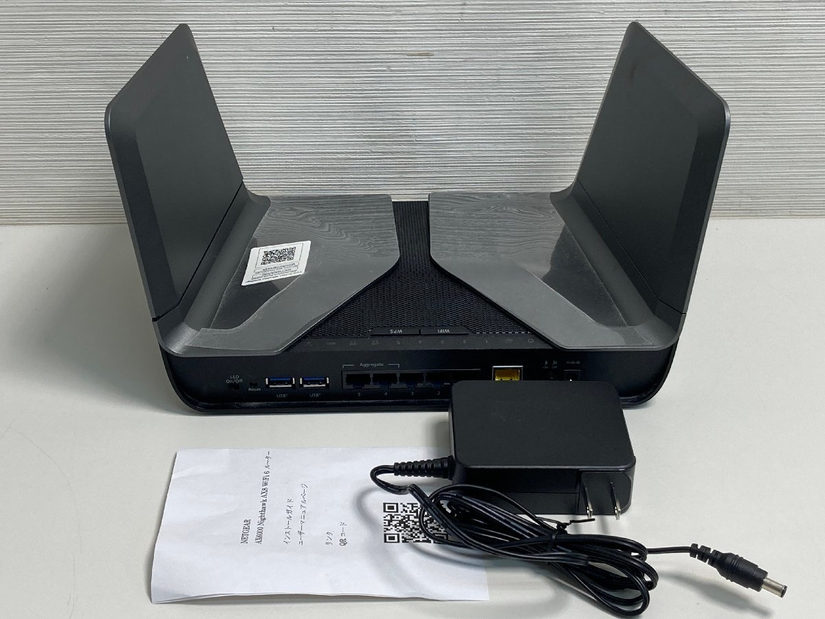 35-0986 ジャンク Nighthawk AX8 8-stream AX6000 Wi-Fiルーター RAX80-100jps 通電確認 ...