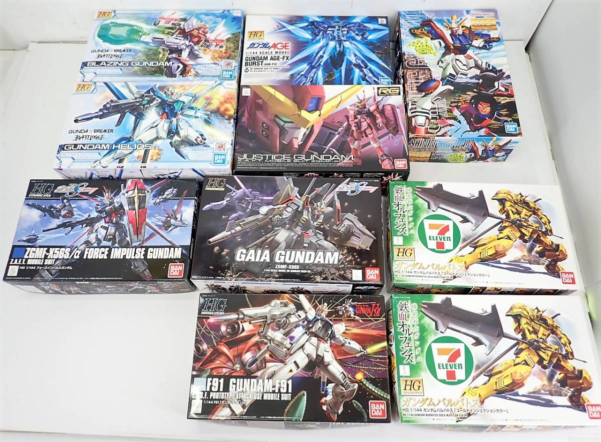 34 120/ 未組立 HG MG RG ガンプラまとめ ジャスティスガンダム ガンダムヘリオスなど /0208(ガンダム)｜売買された ...