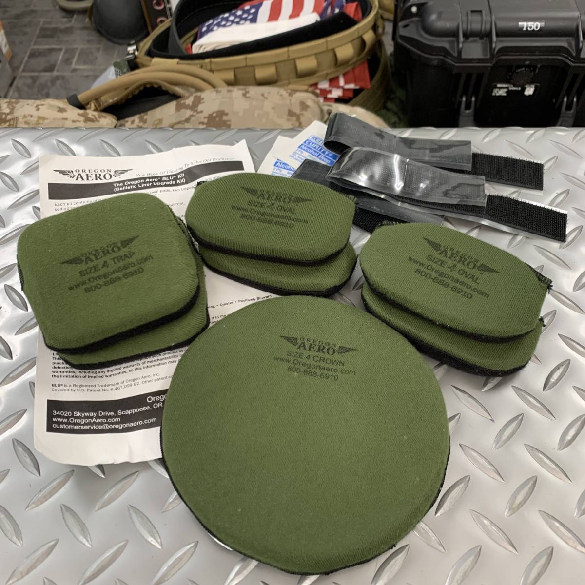 米軍実物 OREGON AERO BLU/Ballistic Liner Upgrade Kit ライナーキット mich ach ech ...